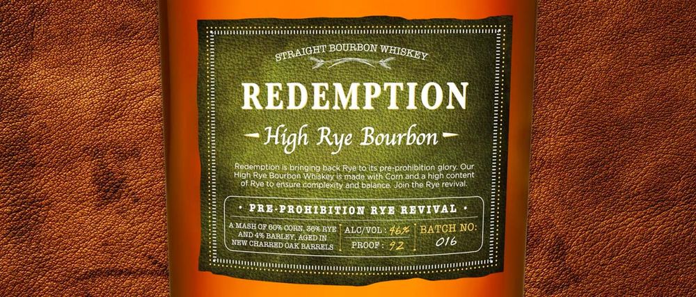 Redemption High Rye Bourbon Review & Tasting Notes